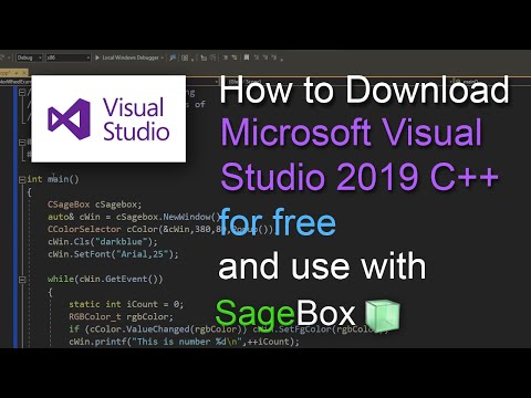 How to Download Microsoft Visual Studio 2019 C++ for free (and use with Sagebox)
