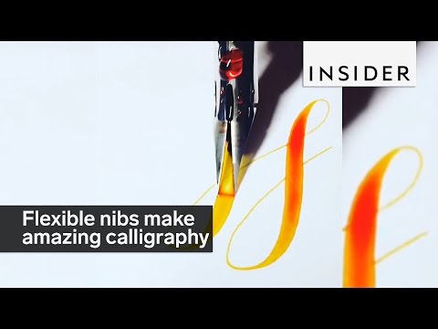 Flexible nibs are calligraphy game changers
