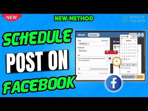 How to schedule posts on Facebook Page from Laptop/PC 2024 | Schedule Post on Facebook