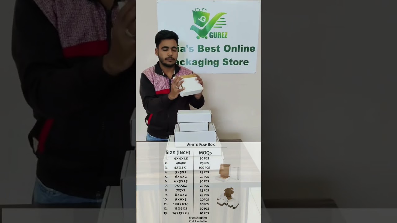 📦 Biggest Packaging Sale: Boxes from ₹3, Low MOQ, Fast Delivery | Gurez.com 🚀 #gurezboxes #wholesale