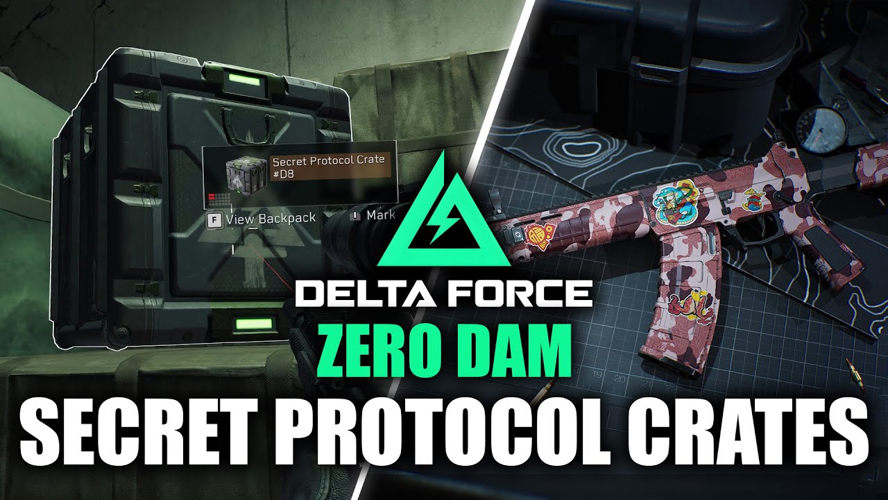 All 8 ZERO DAM Secret Protocol Crates Guide on Delta Force (Free Gear & Weapon Skins)