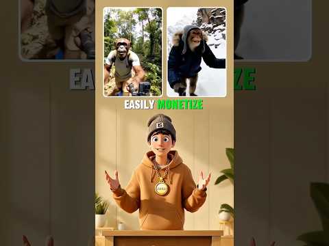 Create Monkey Vlog Video #ytshorts #viral #monkey
