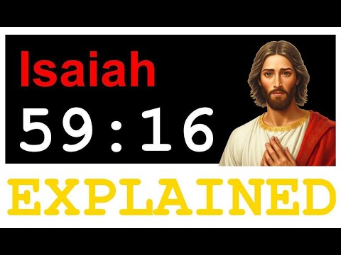 Isaiah 59:16 Explained - God Saw There Was No One | Bible Verse Meaning