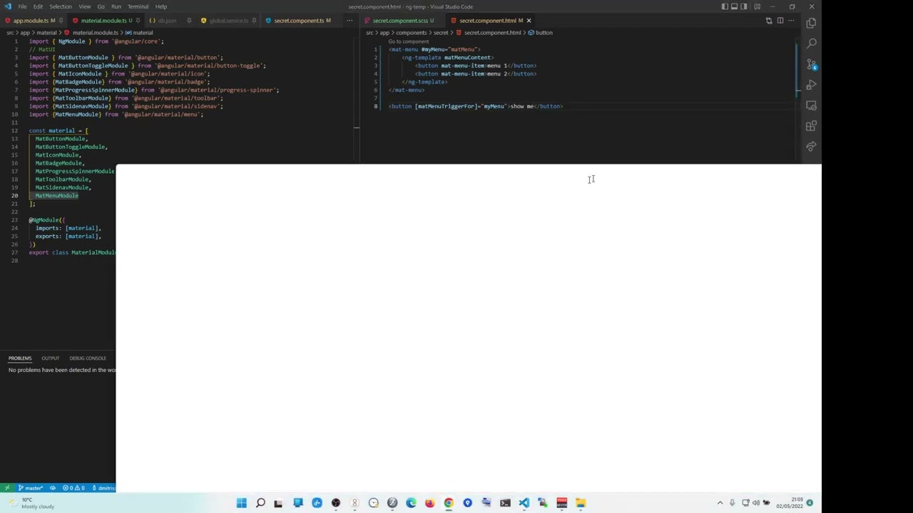ANGULAR: Mat-menu; lazy loading and matMenuTriggerData explained