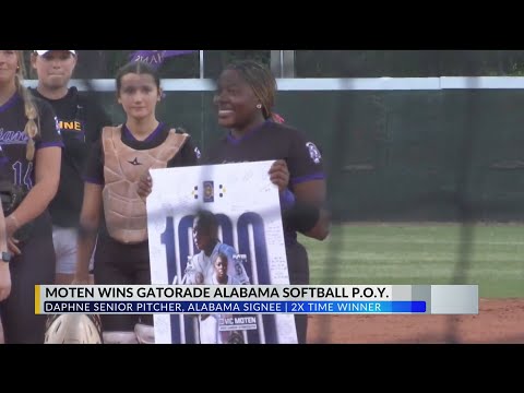 Daphne's Vic Moten wins Gatorade Alabama Softball Player of the Year