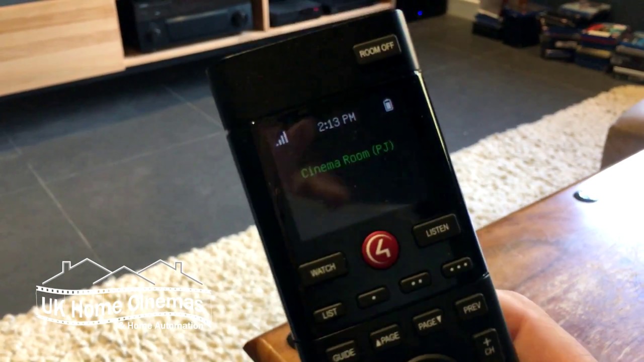 Making a home cinema room user friendly - control4 remote