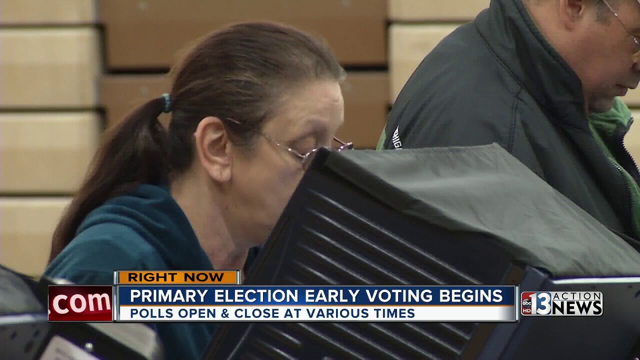Early voting kicks off for the Nevada primaries