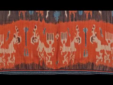 Vintage Hand Woven Indonesian Ikat Textile Panel, @thepersianknot , SKU 2250