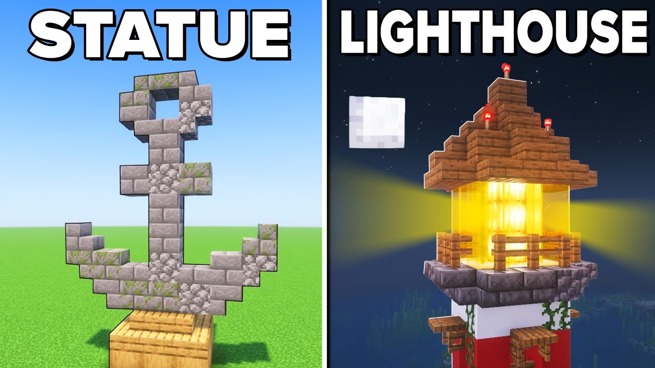 Minecraft: 10+ Fishing VILLAGE Build Hacks! - Minecraft Builders