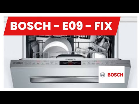 ✨BOSCH DISHWASHER E-09 ERROR - EASY FIX ✨