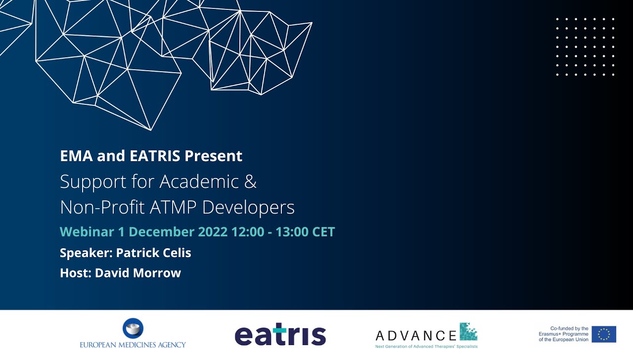 Support for academic and non-profit ATMP developers (ADVANCE)