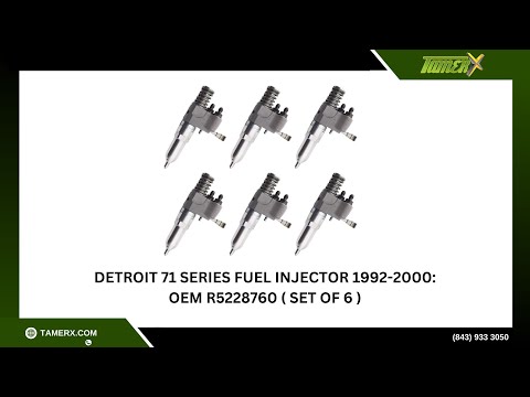 Detroit 71 Series Fuel Injector 1992-2000: OEM R5228760 ( Set of 6 )