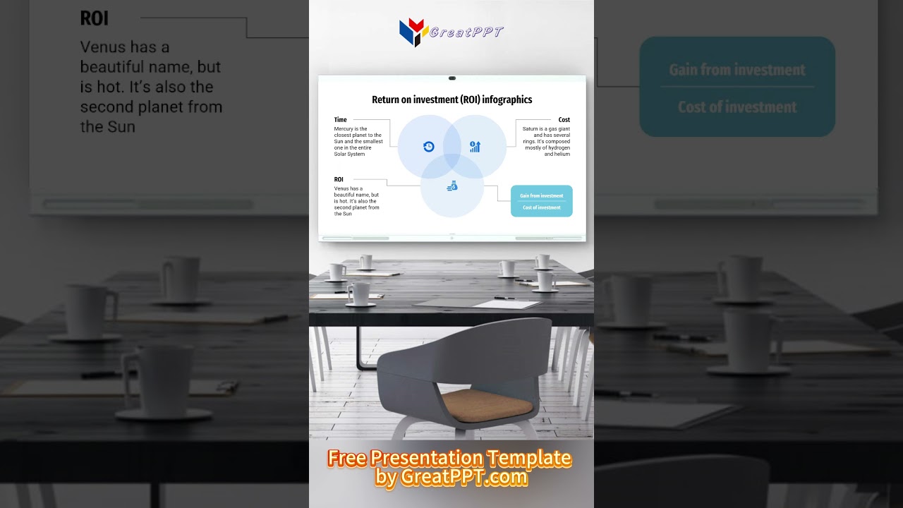 #ROI #Infographics for #PowerPoint & Google Slides
