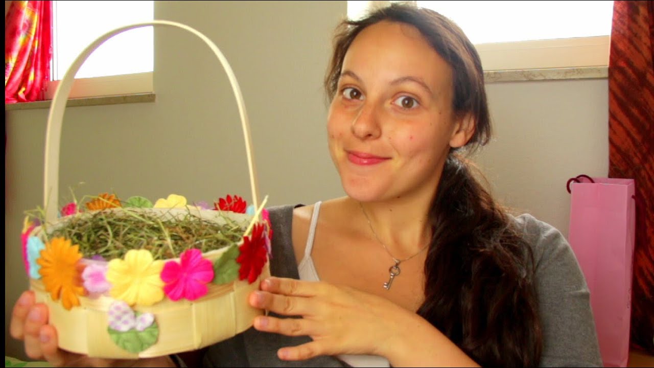 DIY Cute Girly Easter Basket