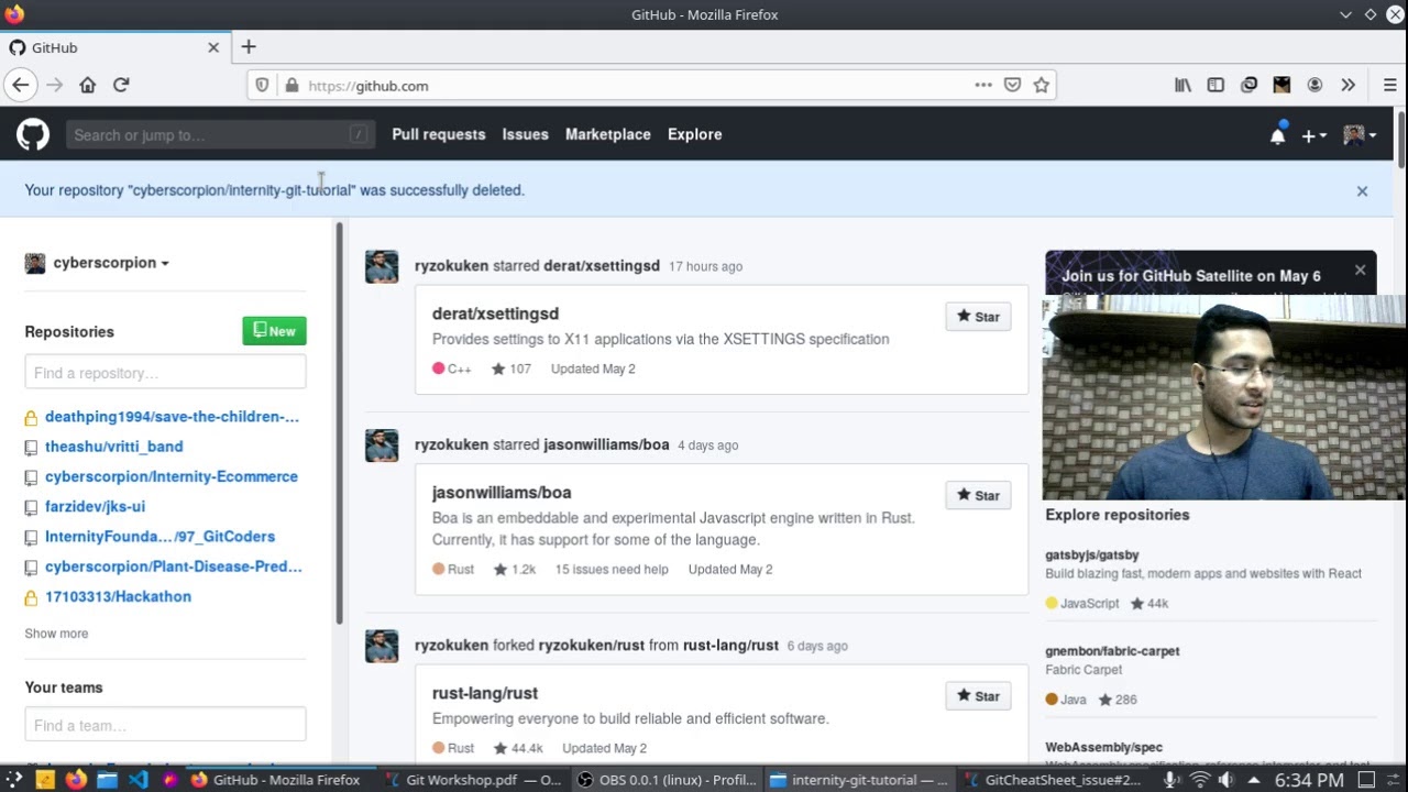 Github Introduction Session - By Rajat Jain