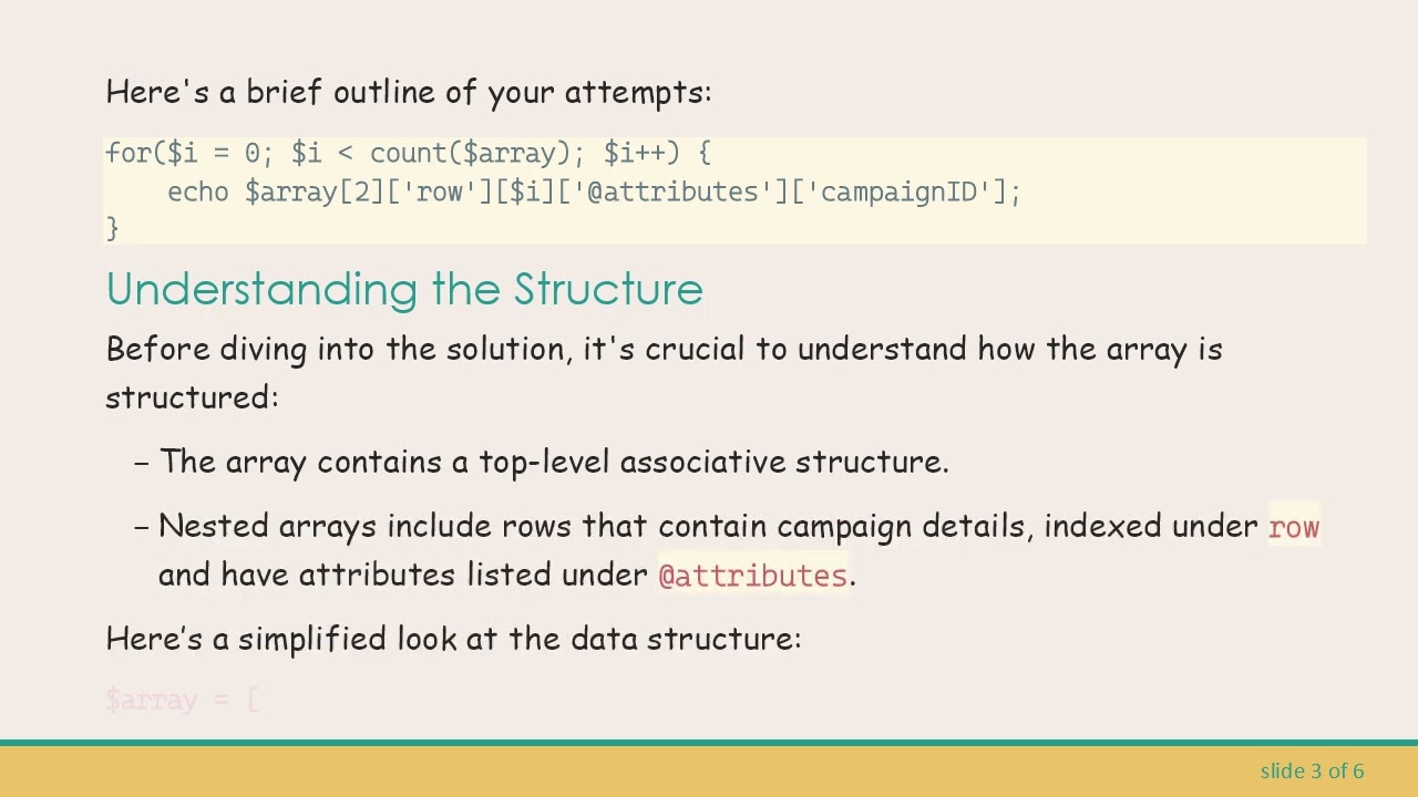 How to Loop Through a PHP Array to Access Specific Values
