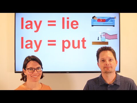 LAY or LIE ? / LIE = LAY / Learn how to use LAY and LIE Correctly in Modern Spoken English