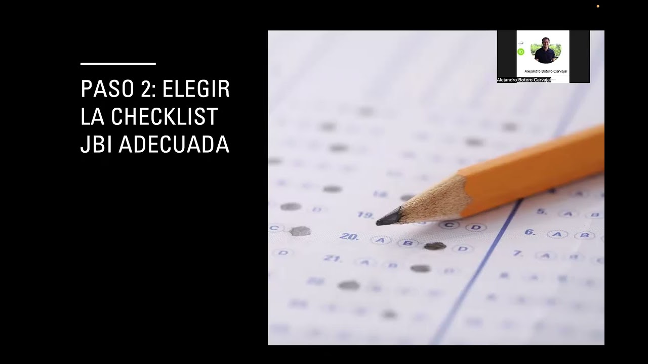 Caso práctico con JBI: cómo evaluar un estudio paso a paso con criterios de calidad