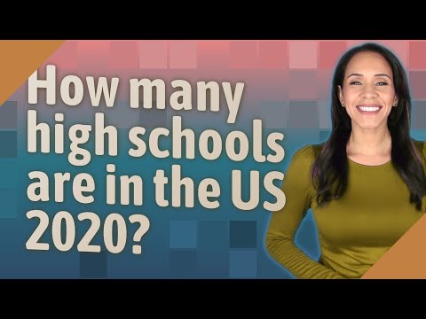 How many high schools are in the US 2020?