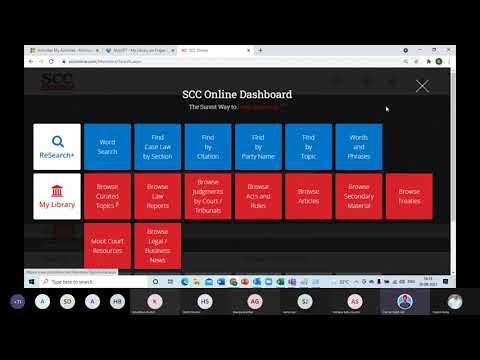 SCC Hein Online Advanced Training Session National Law University, Cuttack