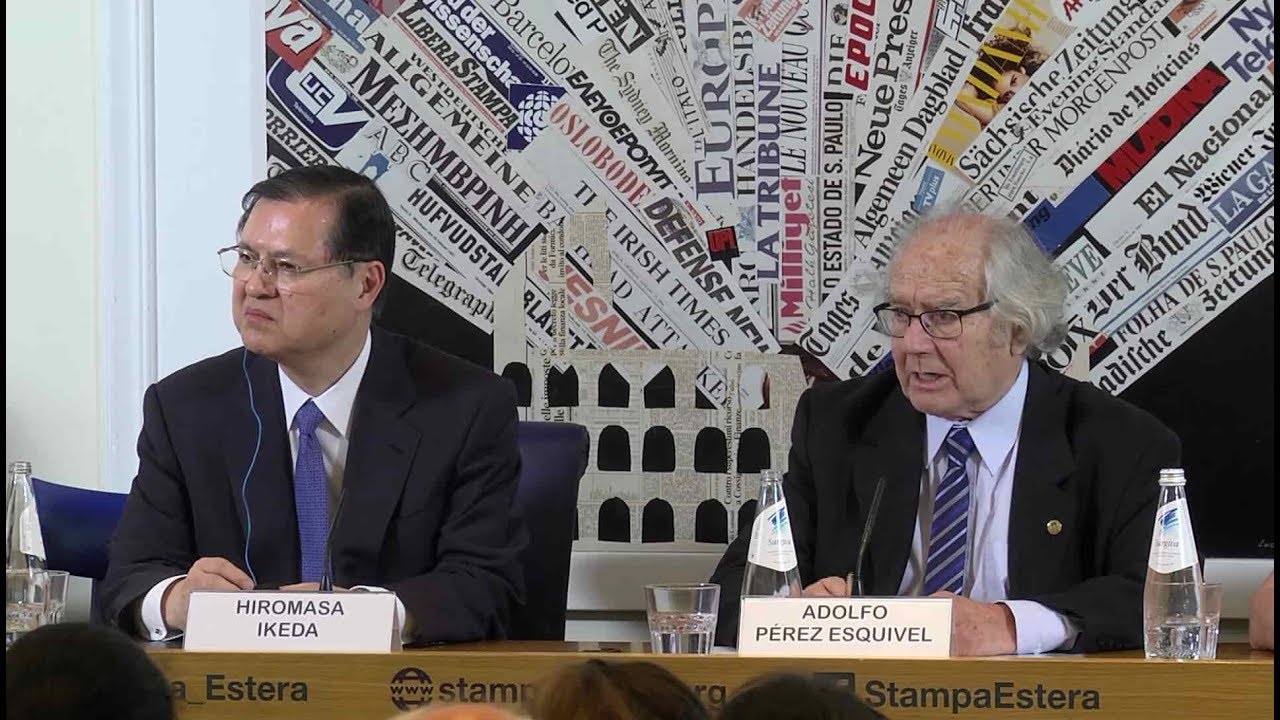 Pérez Esquivel and Buddhist master Ikeda launch world campaign for peace