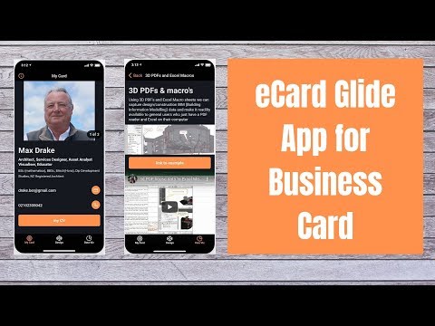 eCard Glide App for Business Card