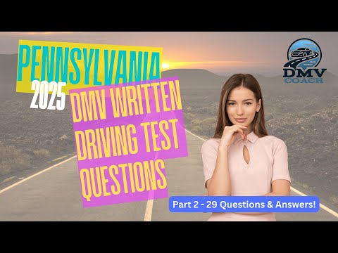 2025 Pennsylvania DMV Written Driving Permit Test Study Guide - Part 2