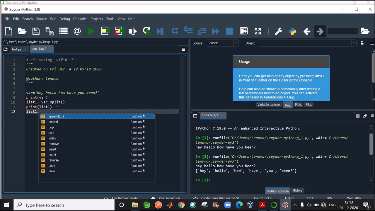 Python Lab Experiment 1