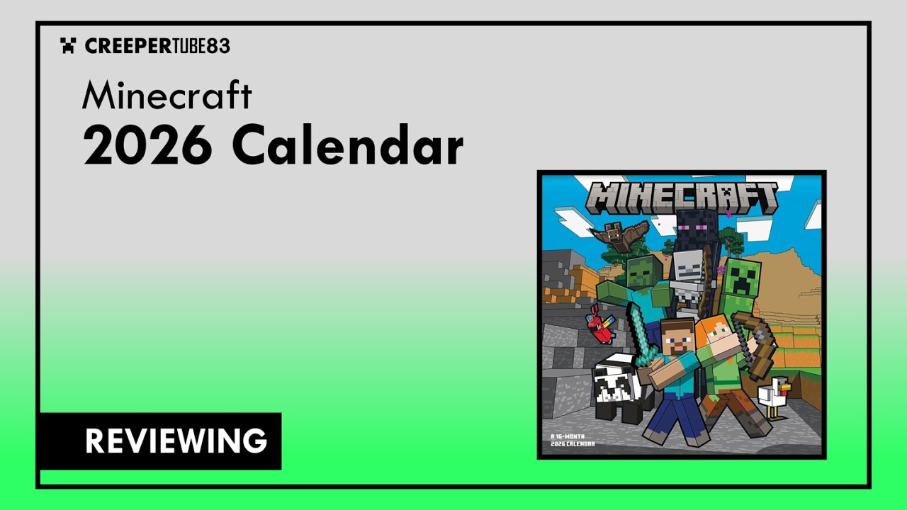 [CT83] Minecraft 2026 Calendar (Reviewing)