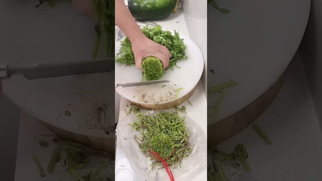 Amazing Green Vegetables Cutting Skills