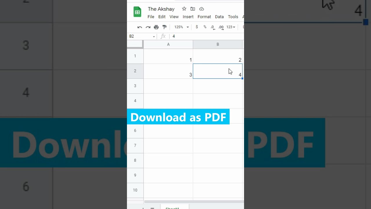 Google Sheets to PDF