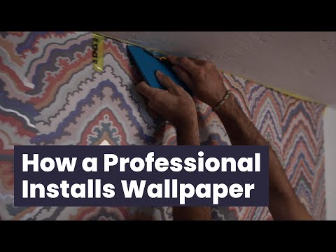 How a Professional Installs Wallpaper