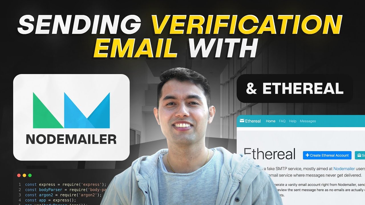 Send Emails in Node.js Using Nodemailer & Ethereal – Step-by-Step