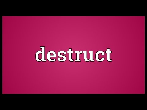 Destruct Meaning