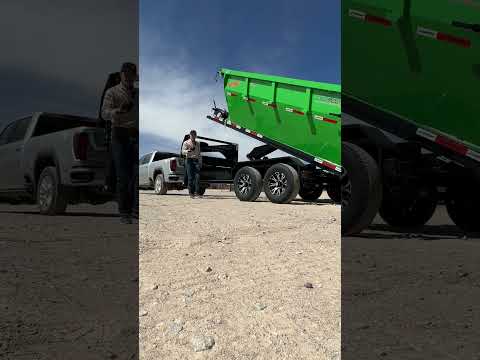 It's actually pretty simple, Roll Off Trailer with dumpster