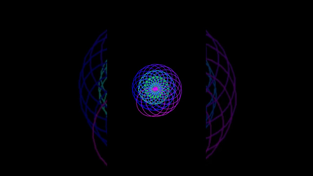 Nested Circles Spiral Animation with Python Turtle |JustCode#pythonturtle #pythonforbeginners