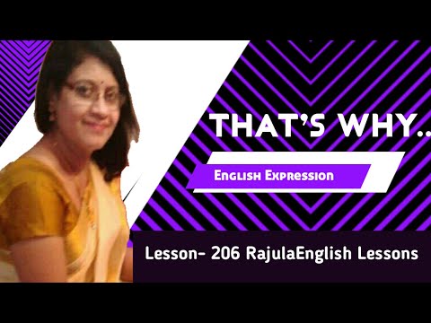 #EnglishExpression| That's why Spoken English In Malayalam| Lesson-206 Rajula English Lessons