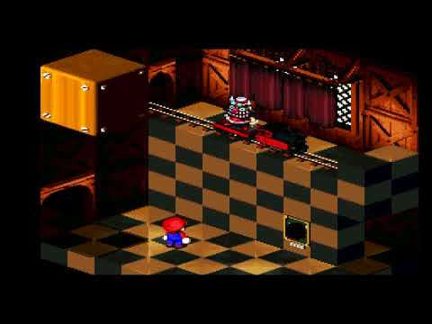 Super Mario RPG (SNES) Story Scene #29 - Booster attempts to stop the Party