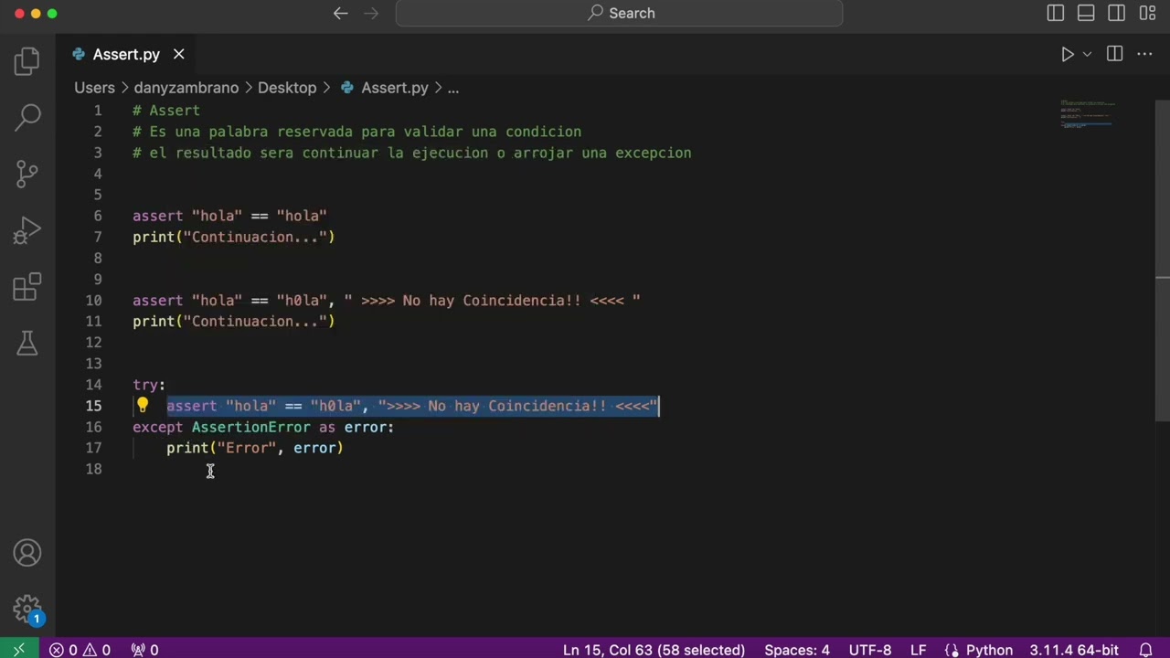 2.3.  Python | Pruebas Unitarias - Assert    #python