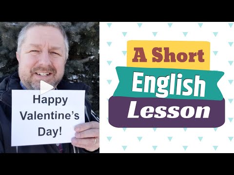 Meaning of HAPPY VALENTINE'S DAY - A Short English Lesson with Subtitles