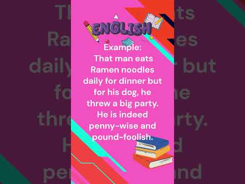 Penny-wise and Pound foolish | Learn Idioms #learnenglish #english #shortsvideo #idioms