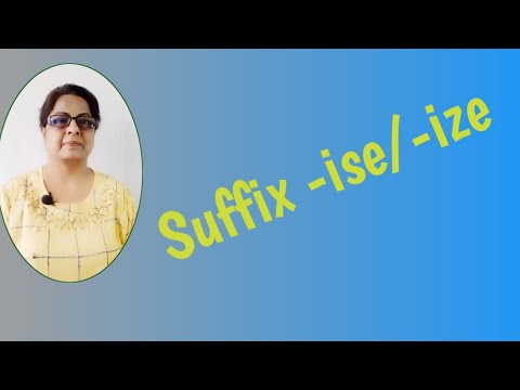 Suffix -ise/ -ize #englishlessons #shorts
