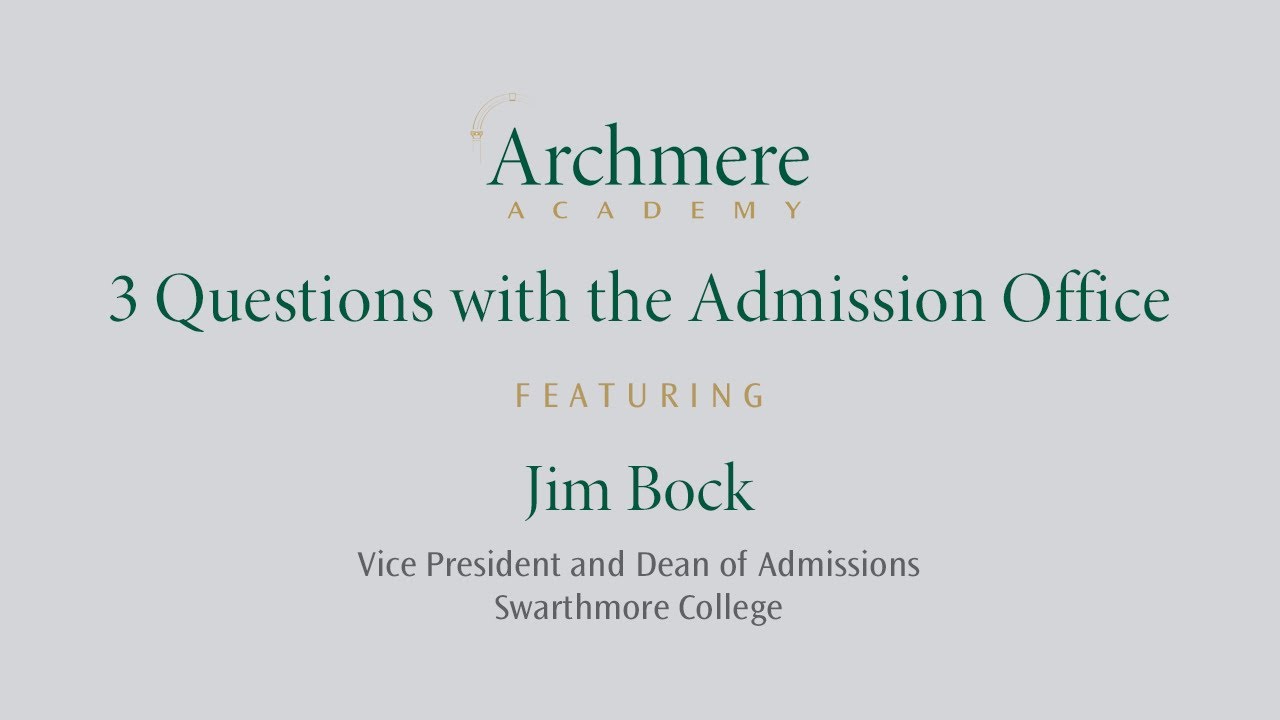 College Counseling Interview with Jim Bock from Swarthmore College