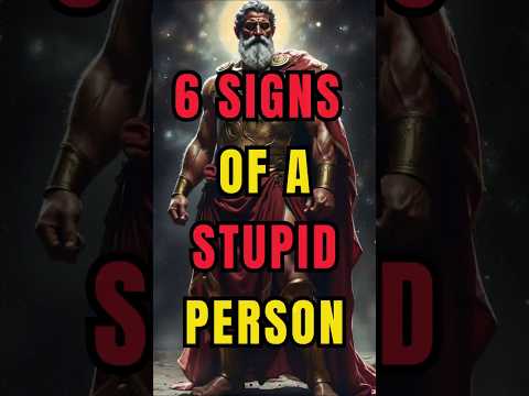 6 Signs of a Stupid Person | The Wisdom of Recognizing Foolishness | Marcus Aurelius STOICISM