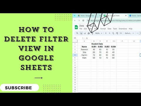 How To Delete Filter View In Google Sheets