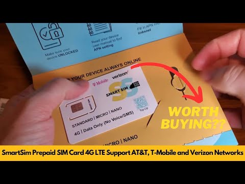 SmartSim Prepaid SIM Card 4G LTE Support AT&T, T Mobile and Verizon Network | Worth Buying?