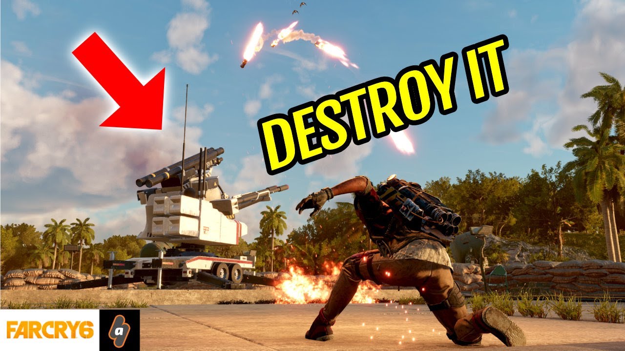 How to DESTROY Anti-Aircraft in Far Cry 6 with no weapons.