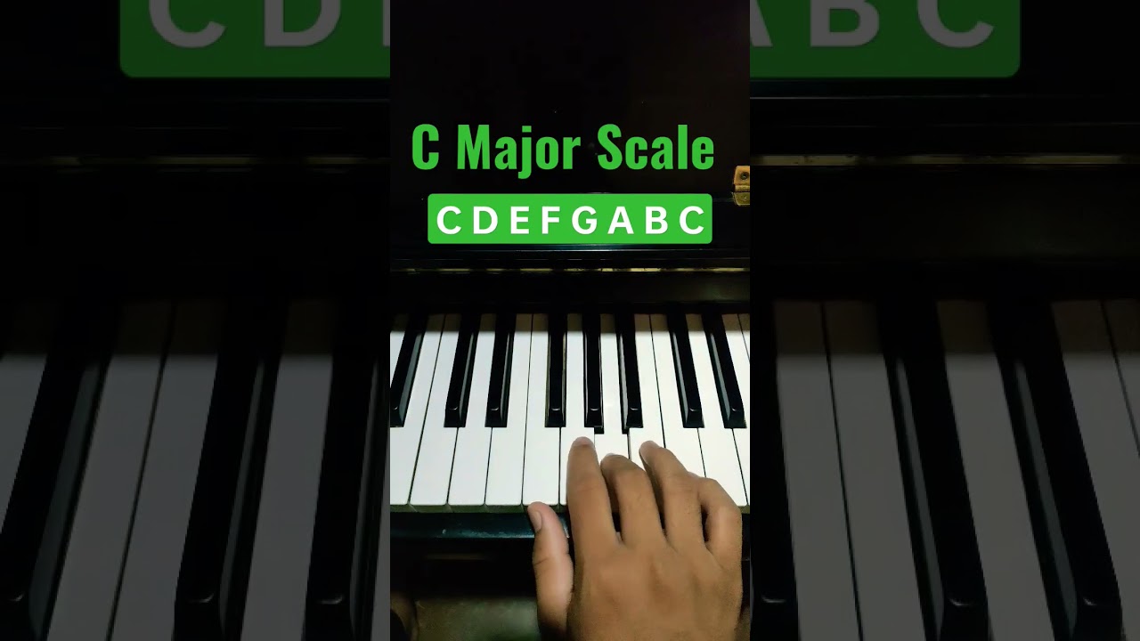 C Major Scale - Easy Piano Tutorial
