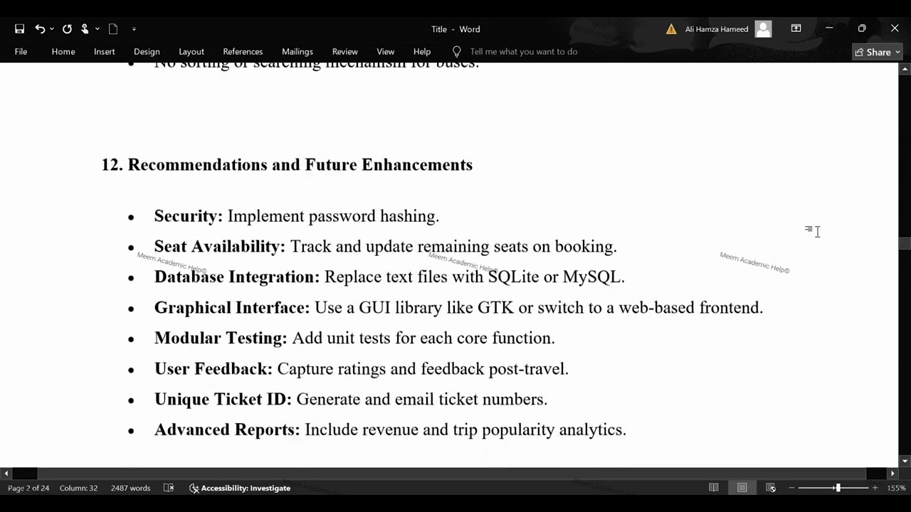 🚌 C Project | Bus Reservation System in C 💻 | Ticket Booking Console App with File Handling