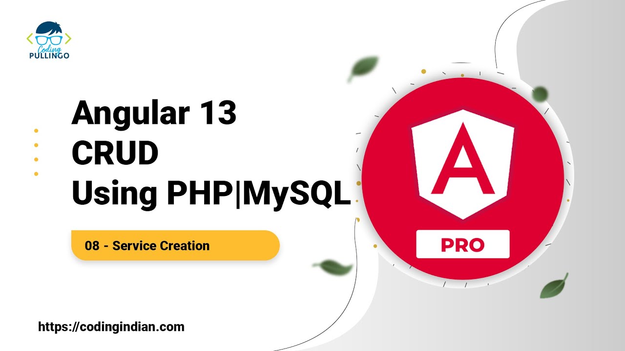 Angular 13 CRUD Using PHP/MySQL | 08 | Service Creation | codingindian.com